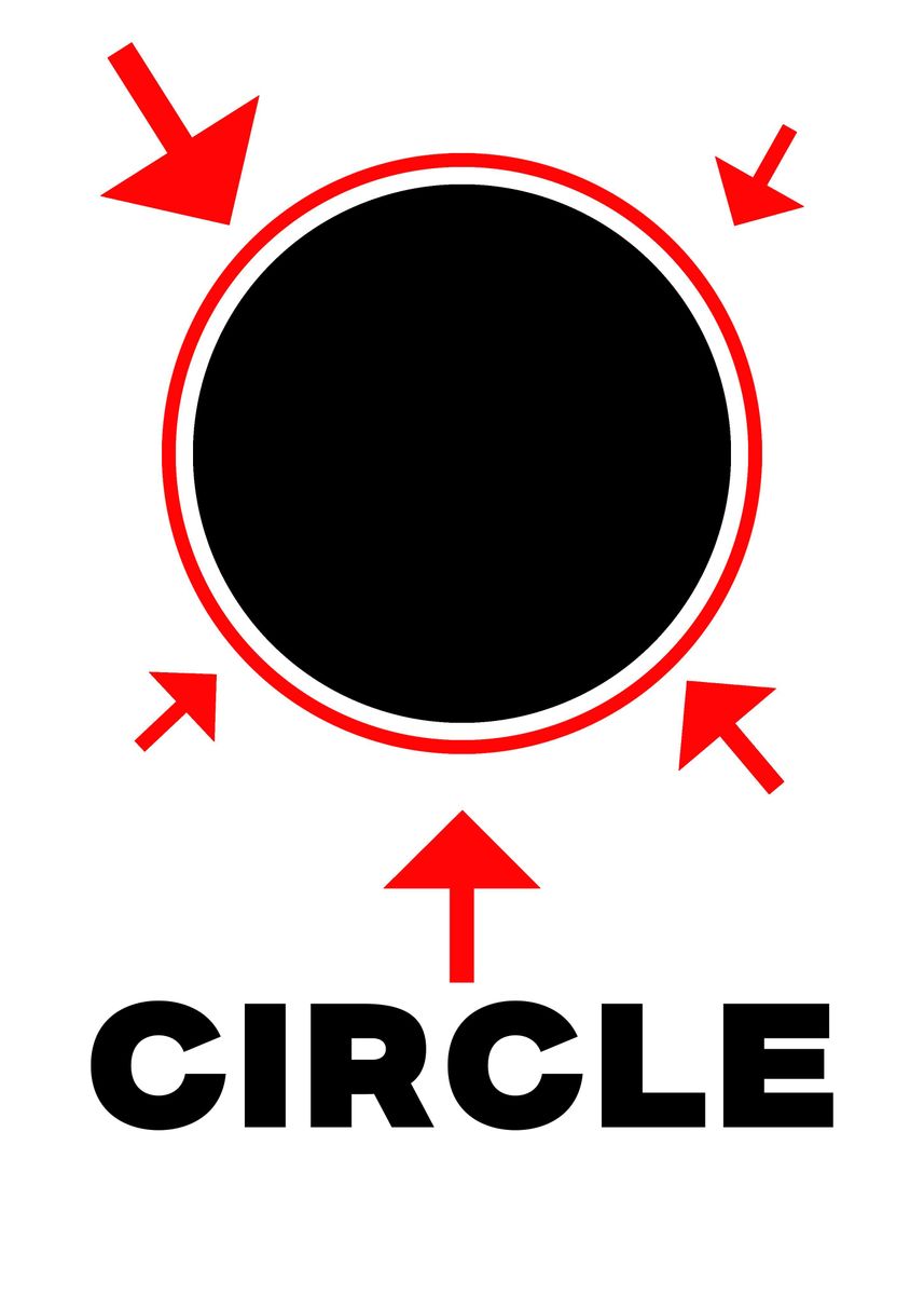 'Black Circle' Poster, picture, metal print, paint by Praxsel | Displate