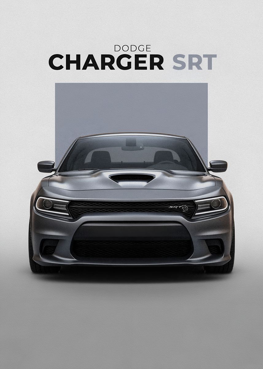 'Charger SRT' Poster, picture, metal print, paint by Osh Studio | Displate