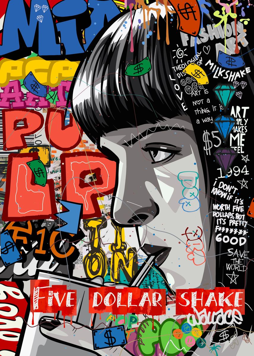 'Street art graffiti' Poster, picture, metal print, paint by Mild pic ...