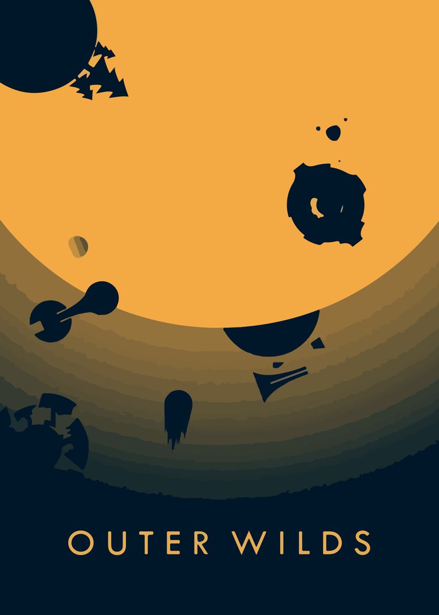 'outerwild' Poster, picture, metal print, paint by cameron amber | Displate