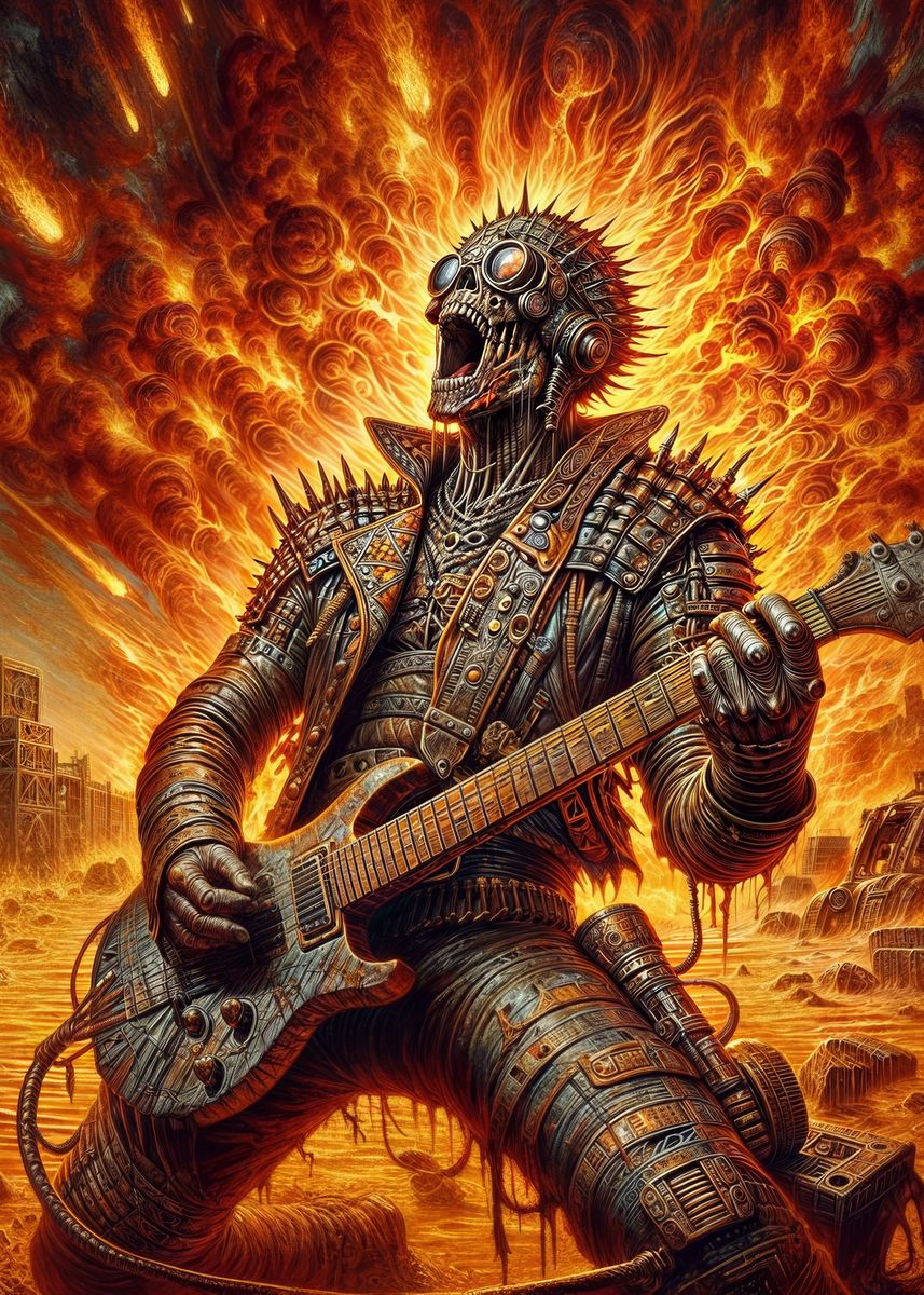 'Apocalypse Riffs' Poster, picture, metal print, paint by IronWail ...