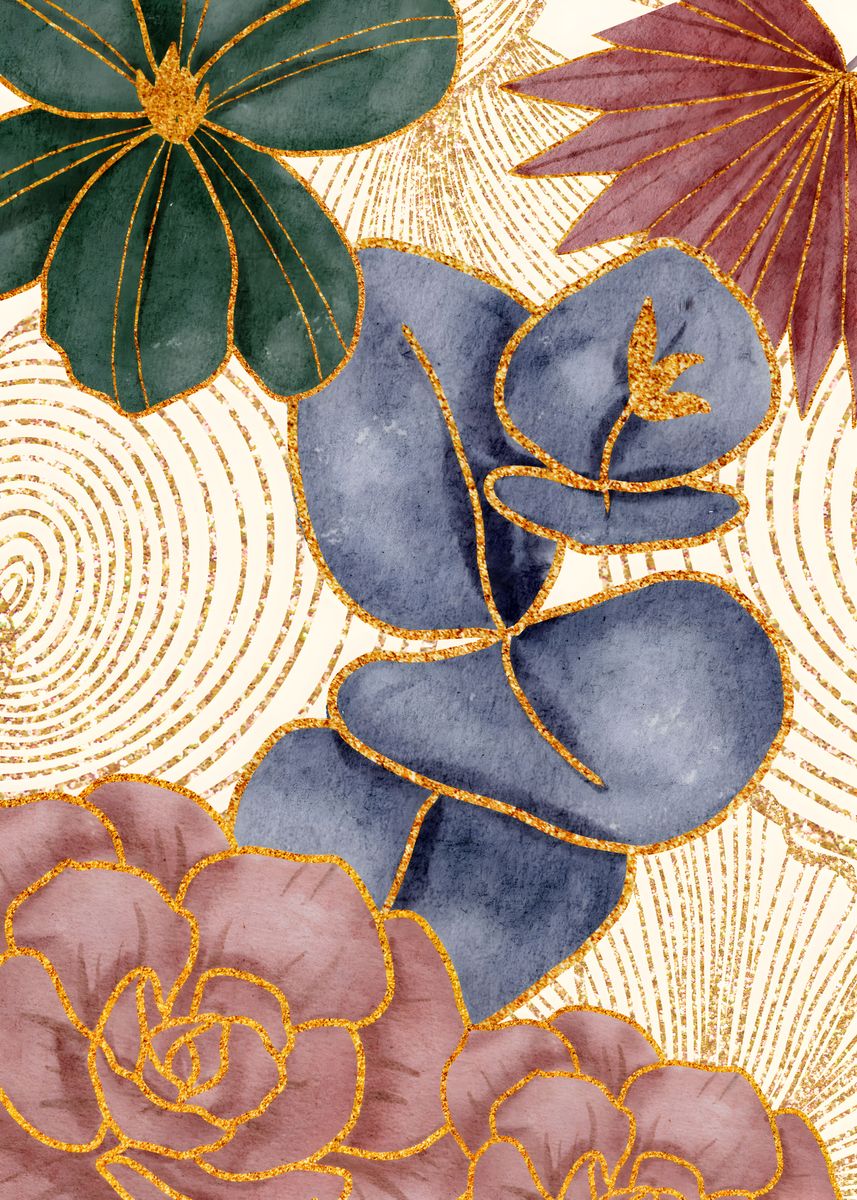 'Watercolor Floral' Poster, picture, metal print, paint by Ydha Anggara ...