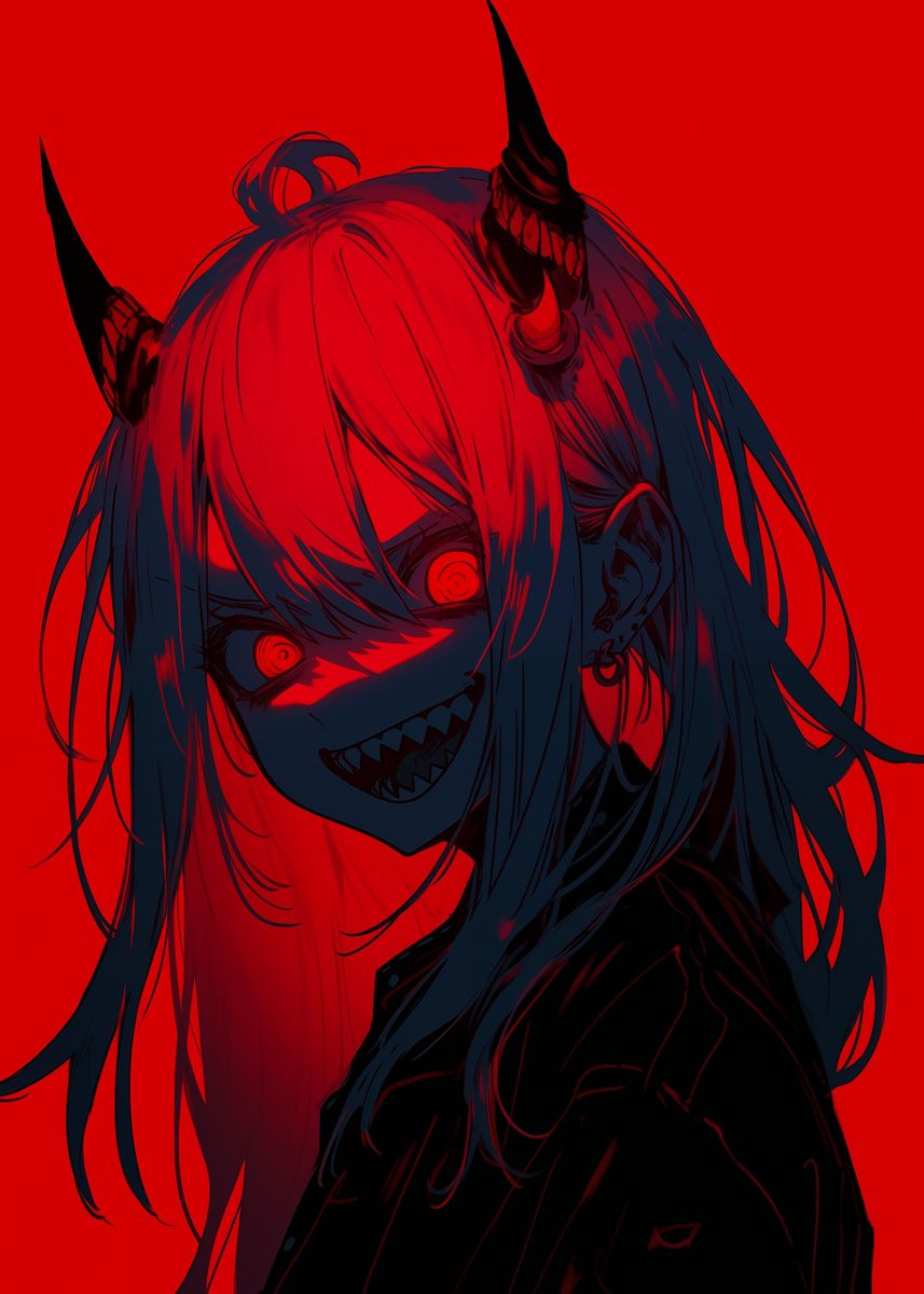 'Anime Monster Girl' Poster, picture, metal print, paint by Tomorrow ...