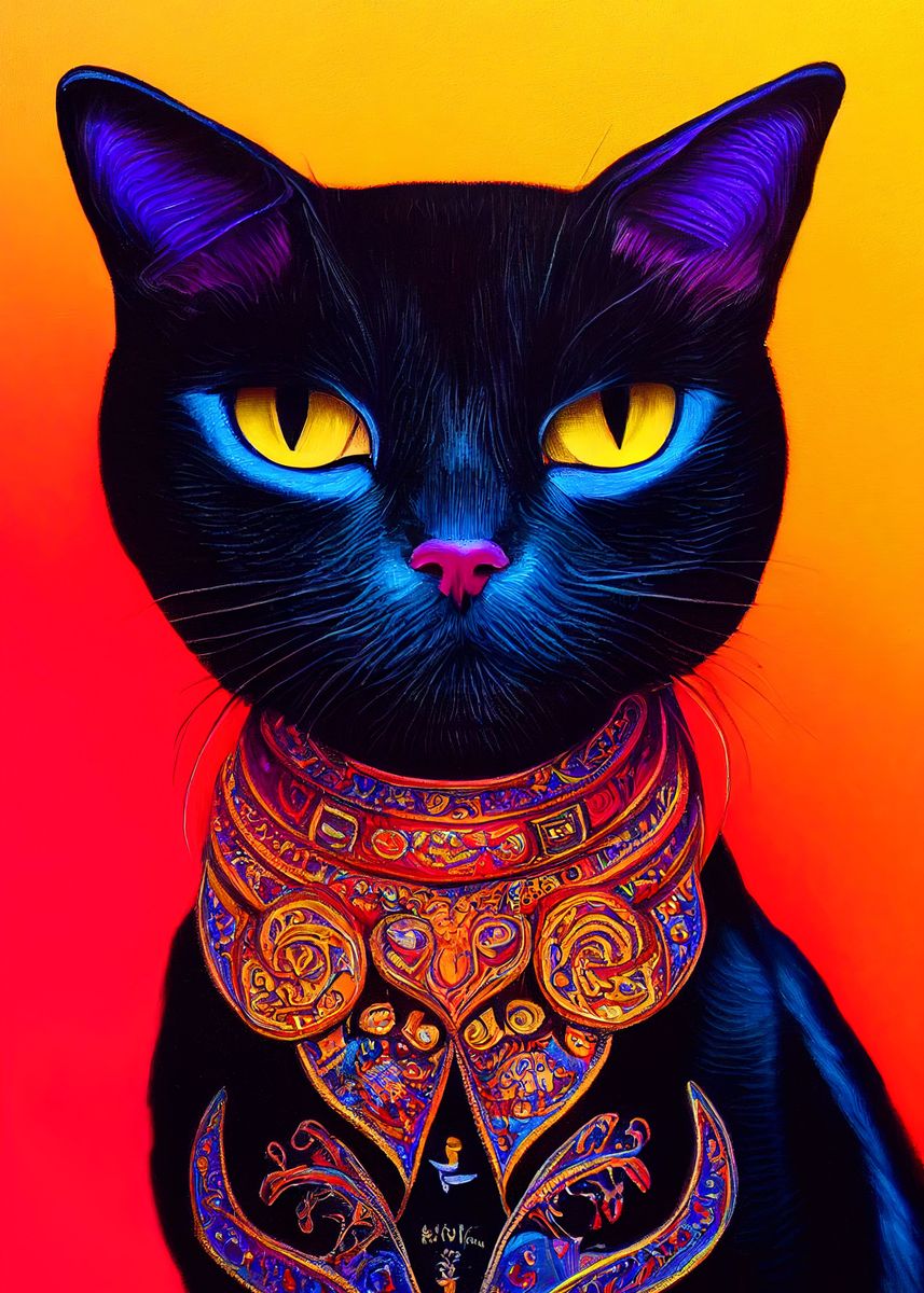 'Princess Sheba' Poster, picture, metal print, paint by Wallgasm ...