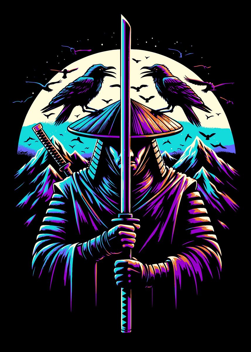 'Swordmaster pop art' Poster, picture, metal print, paint by du giang ...