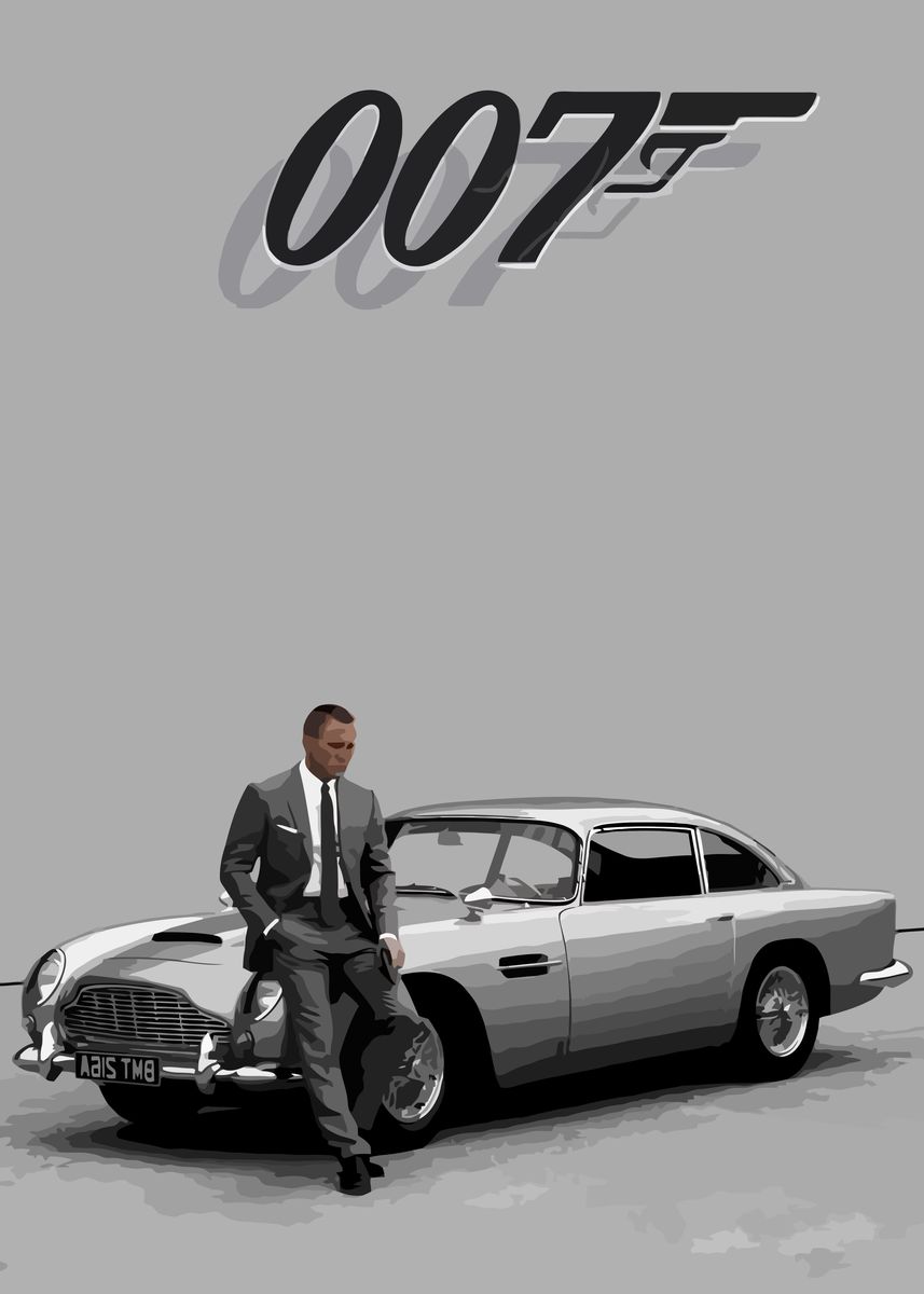'James bond 007' Poster, picture, metal print, paint by Priscilla ...