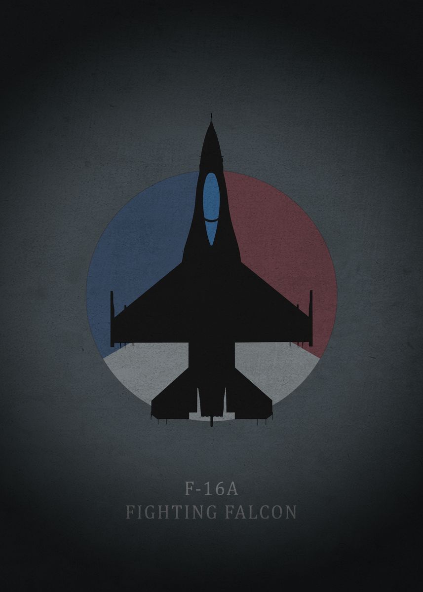 'F16A RNLAF' Poster, picture, metal print, paint by Iwoko | Displate