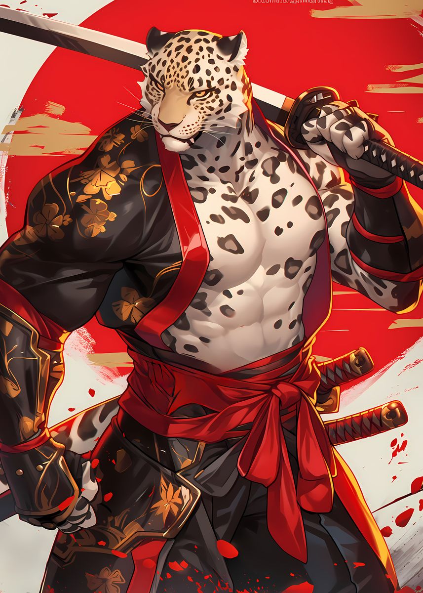 'Ancient Leopard Legend' Poster, picture, metal print, paint by Titan ...