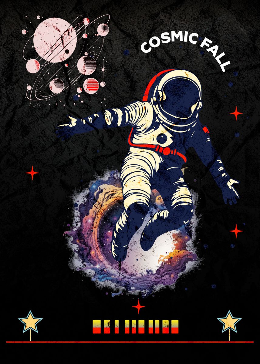 'Cosmic Fall' Poster, picture, metal print, paint by Artistry Hub ...