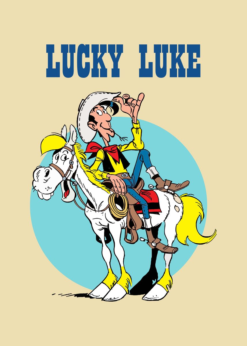 'lucky luk' Poster, picture, metal print, paint by Olgan Riberra | Displate