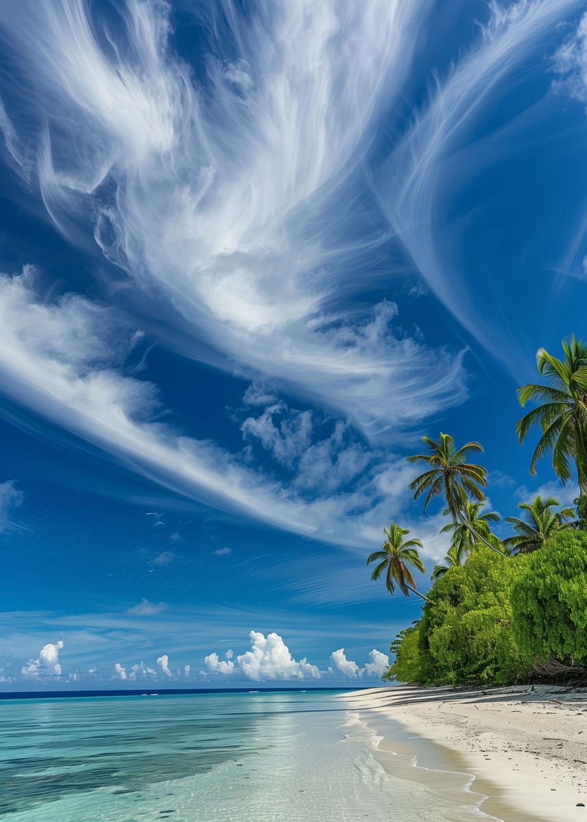 'Ocean Meets Sky' Poster, picture, metal print, paint by Martin Funk ...