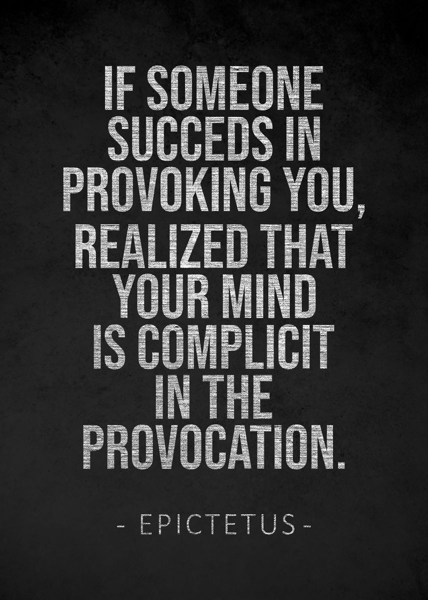 'Epictetus Stoicism Quotes' Poster, picture, metal print, paint by ...