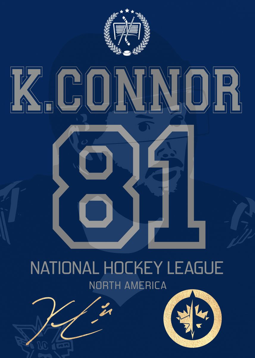 'Kyle Connor Winnipeg Jets ' Poster, picture, metal print, paint by ...