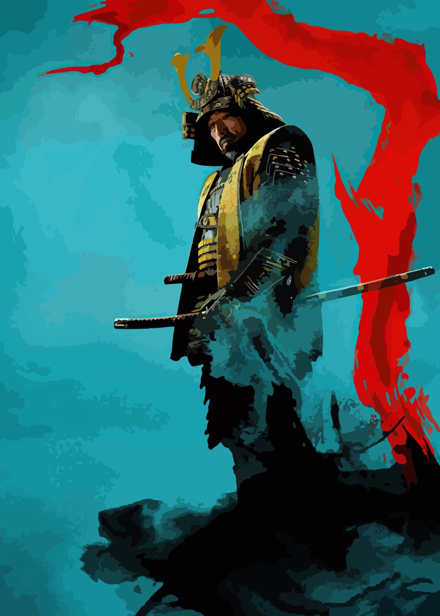 'shogun' Poster, picture, metal print, paint by R E X | Displate