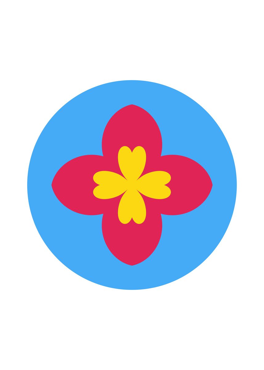 'Retro flower MCM' Poster, picture, metal print, paint by Tal Bright ...