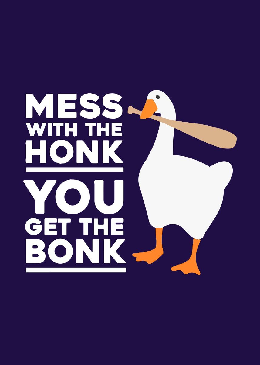 'duck honk goose' Poster, picture, metal print, paint by Reno Marino ...