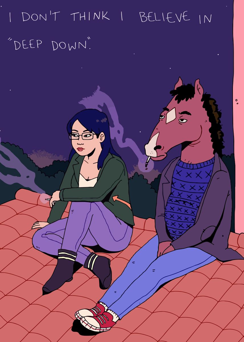 'Bojack Horseman' Poster, picture, metal print, paint by ABADI JAYYA ...