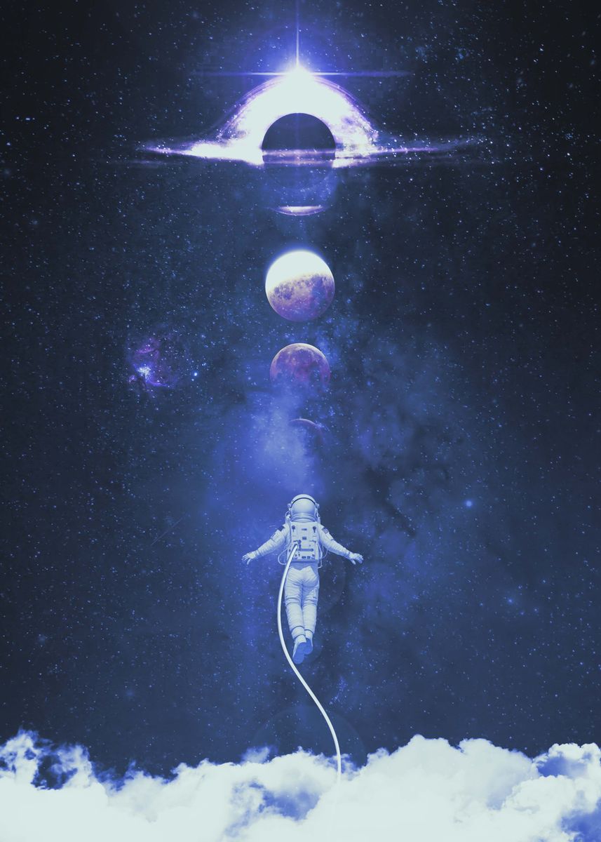 'Astronaut Exceed the Limit' Poster, picture, metal print, paint by Snd ...