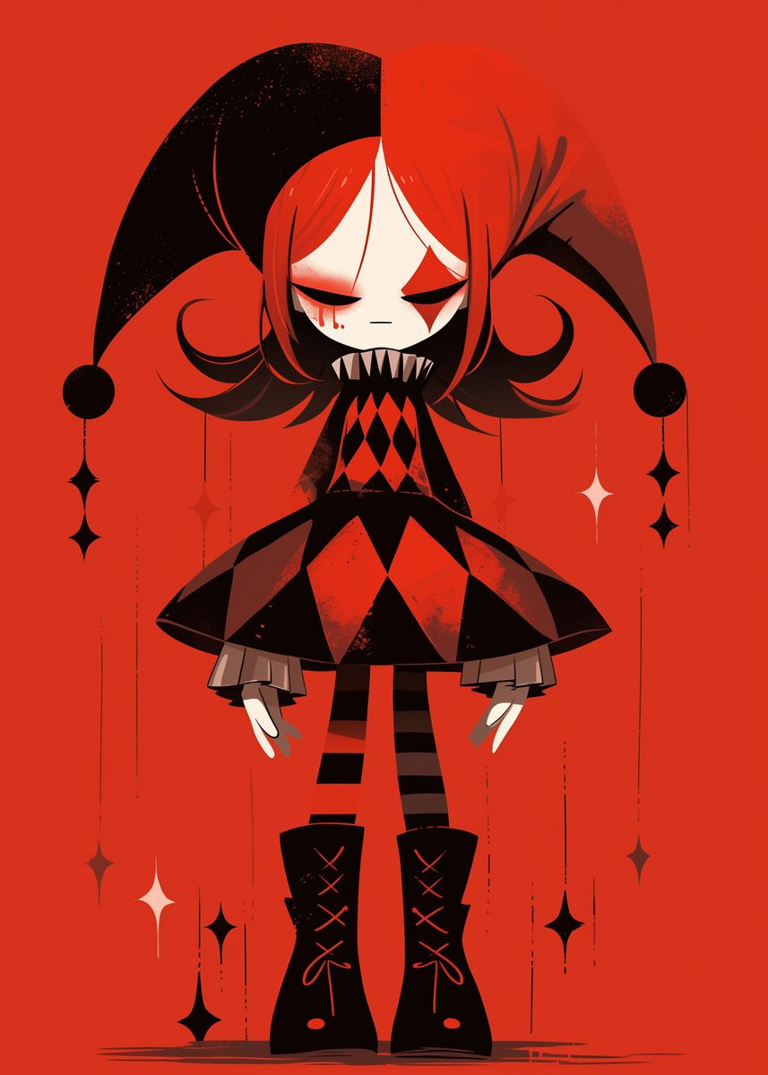 'Jester Core' Poster, picture, metal print, paint by Tomorrow Artz ...