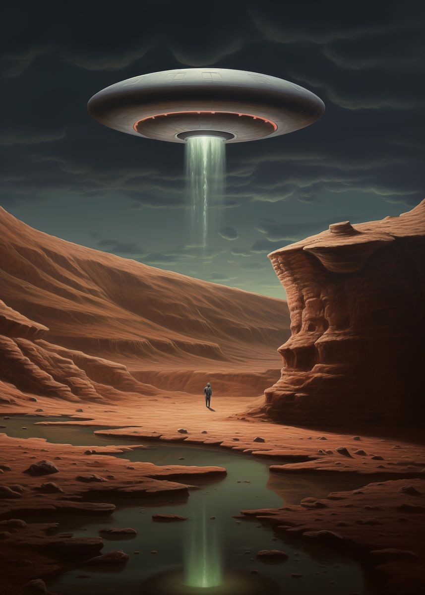 'Alien Reflection' Poster, picture, metal print, paint by Boot Hill ...