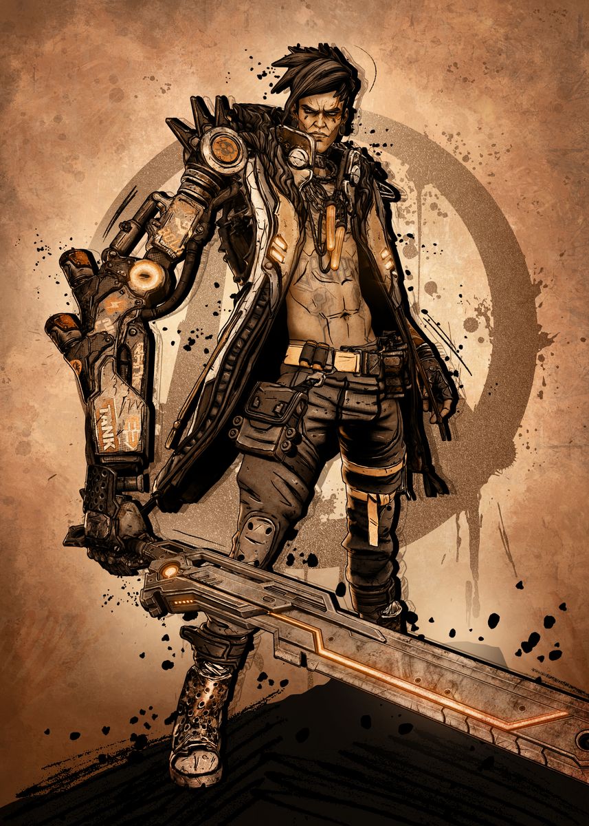 'Troy' Poster, picture, metal print, paint by Borderlands | Displate