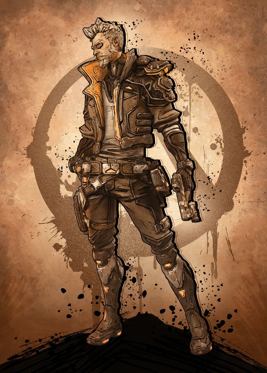 'Zane' Poster, picture, metal print, paint by Borderlands | Displate