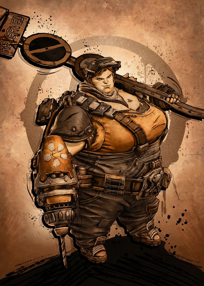 'Ellie' Poster, picture, metal print, paint by Borderlands | Displate