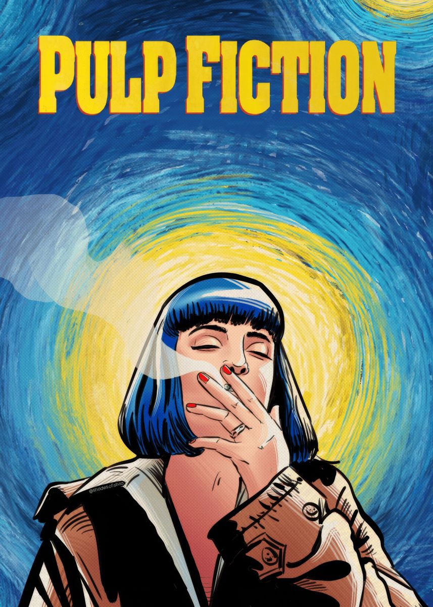 'Pulp Fiction' Poster, picture, metal print, paint by Stony Emisko ...