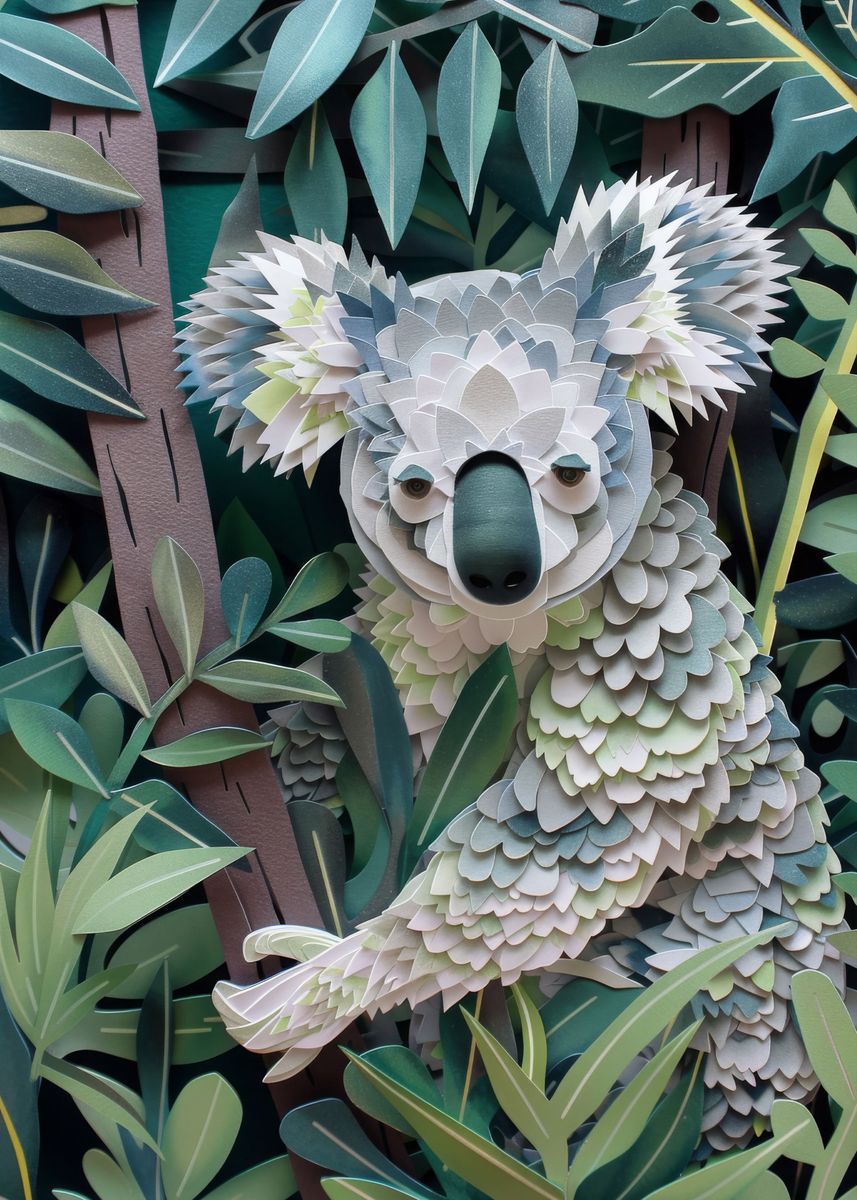 'Flat Paper Craft' Poster, picture, metal print, paint by Morgan Yon ...