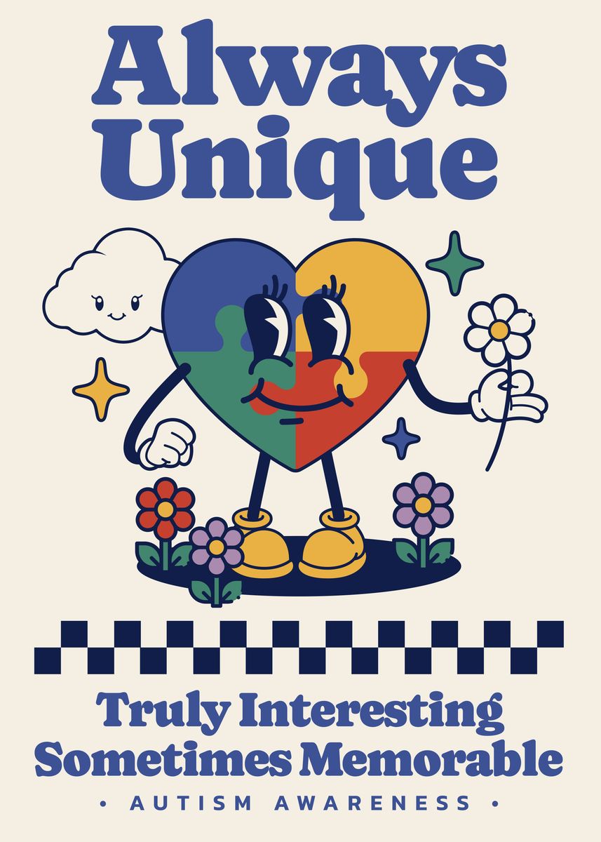 'Always Unique autism' Poster, picture, metal print, paint by du giang ...