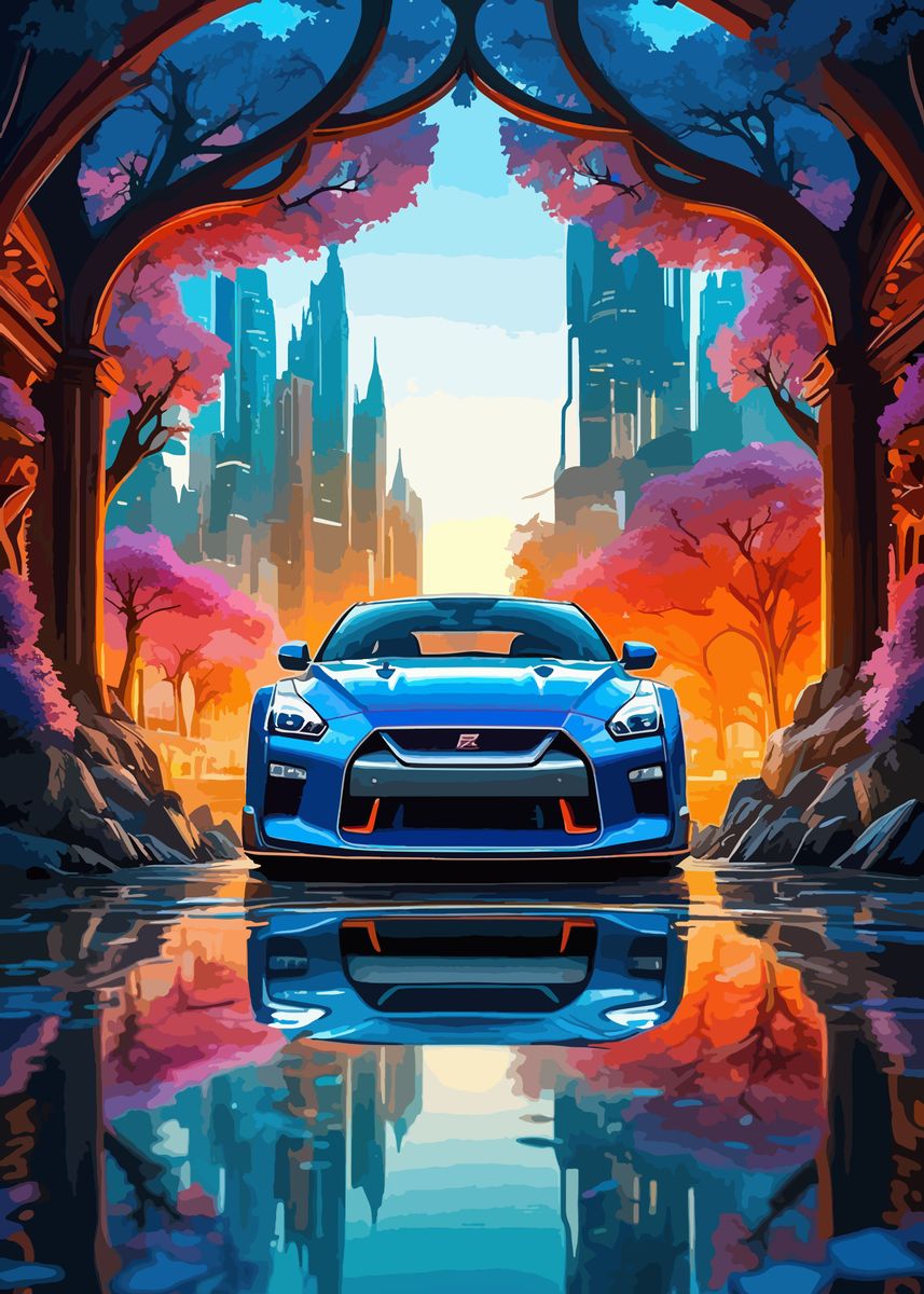 'cars' Poster, picture, metal print, paint by ART HEY | Displate