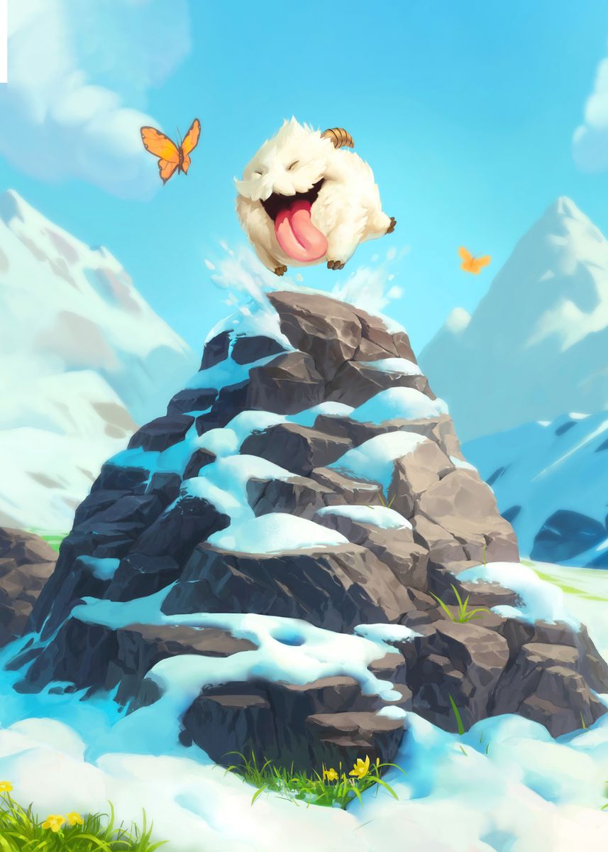 'Jubliant Poro' Poster, picture, metal print, paint by League of ...