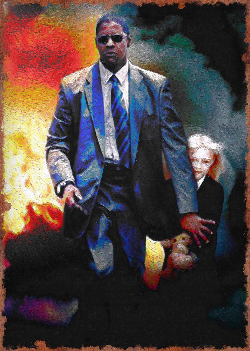 'man of fire' Poster, picture, metal print, paint by Greatest of All ...