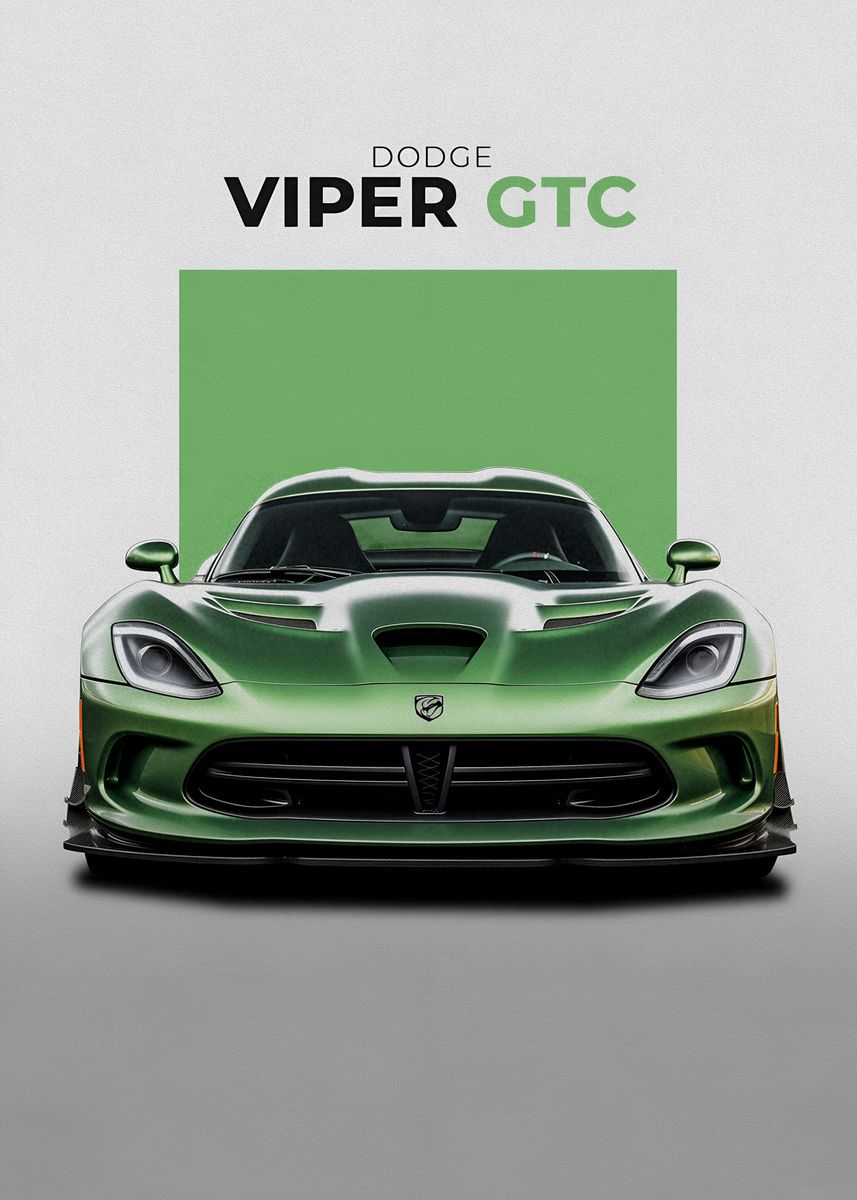 'VIPER GTC' Poster, picture, metal print, paint by Osh Studio | Displate