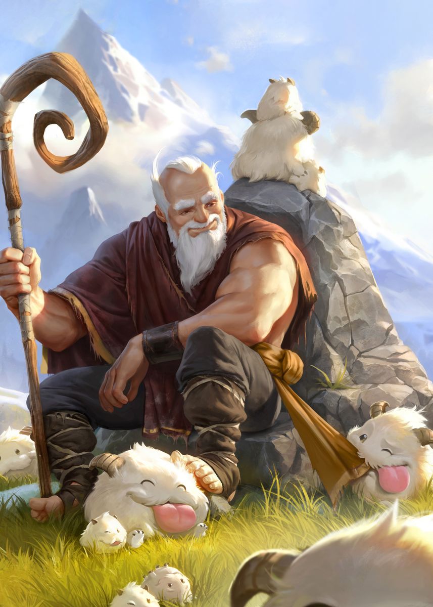 'Poro Herder v' Poster, picture, metal print, paint by League of ...