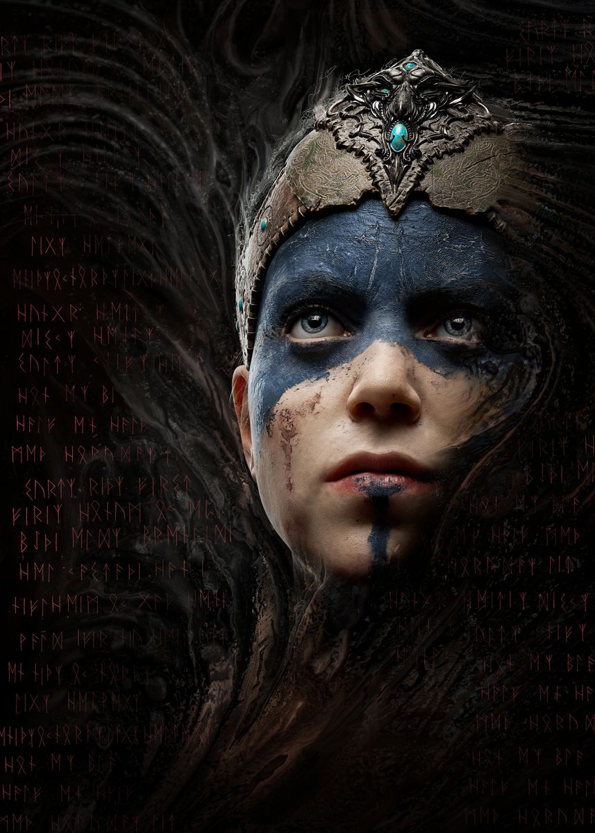 'Senua's Sacrifice' Poster, picture, metal print, paint by Hellblade ...