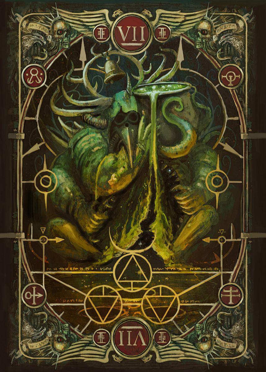 'VII - The Great Corruptor' Poster, picture, metal print, paint by ...