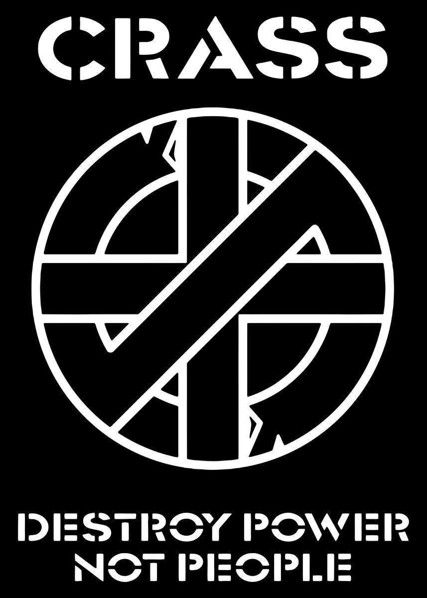 'Crass' Poster, picture, metal print, paint by Angelita Kuhlman | Displate