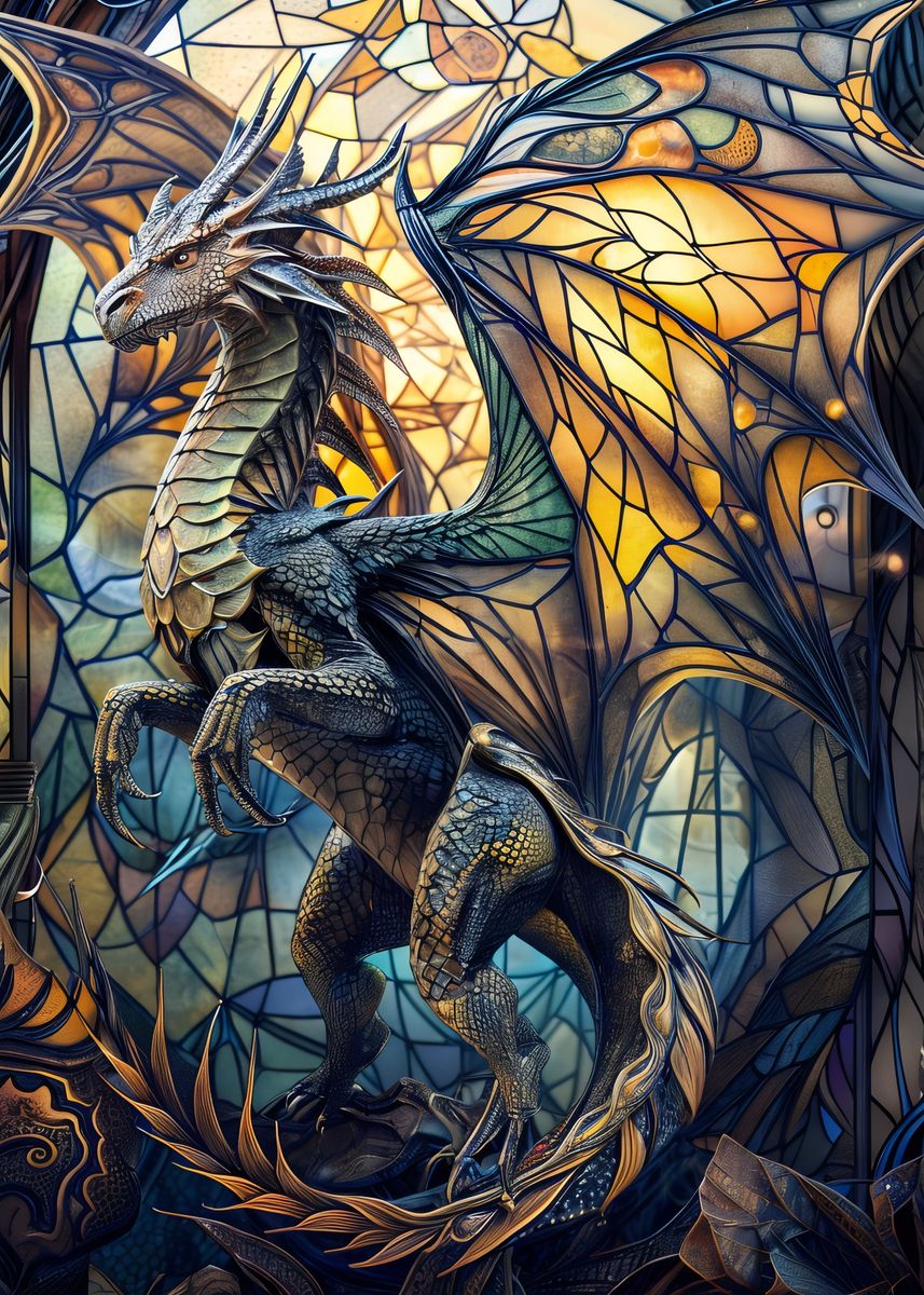 'Mythical Sentinel' Poster, picture, metal print, paint by ...