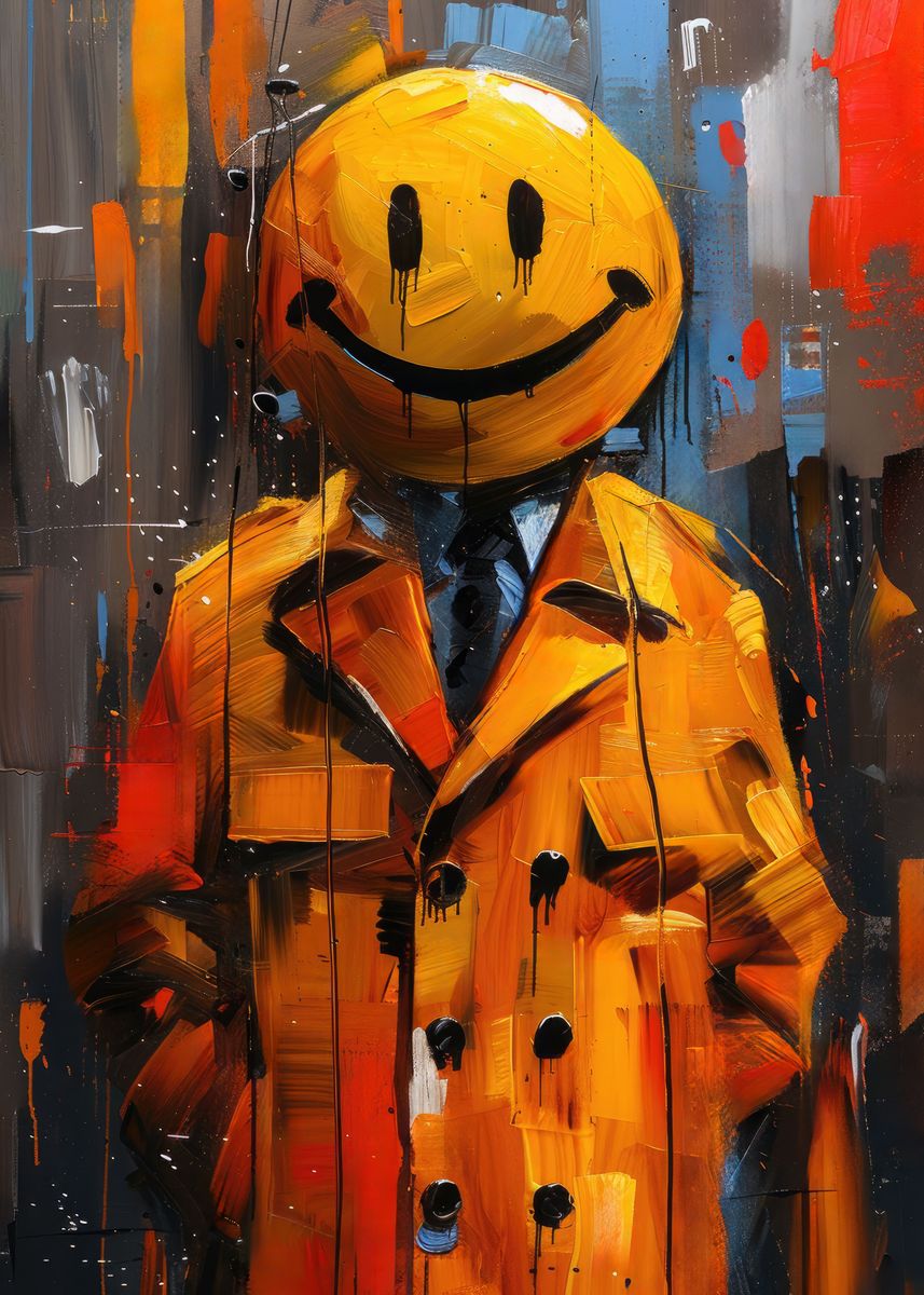 'Yellow Jester' Poster, picture, metal print, paint by Michael Mattler ...