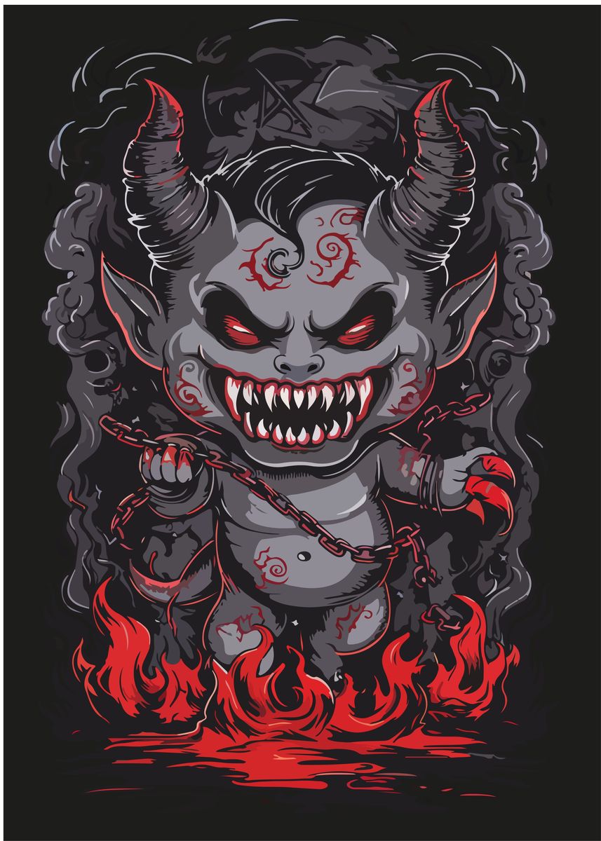 'Satanic Symphony ' Poster, picture, metal print, paint by thoif ...