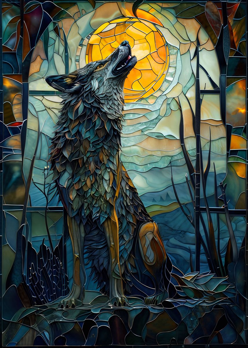 'Fairy tale wolf ' Poster, picture, metal print, paint by FusionDesigns ...