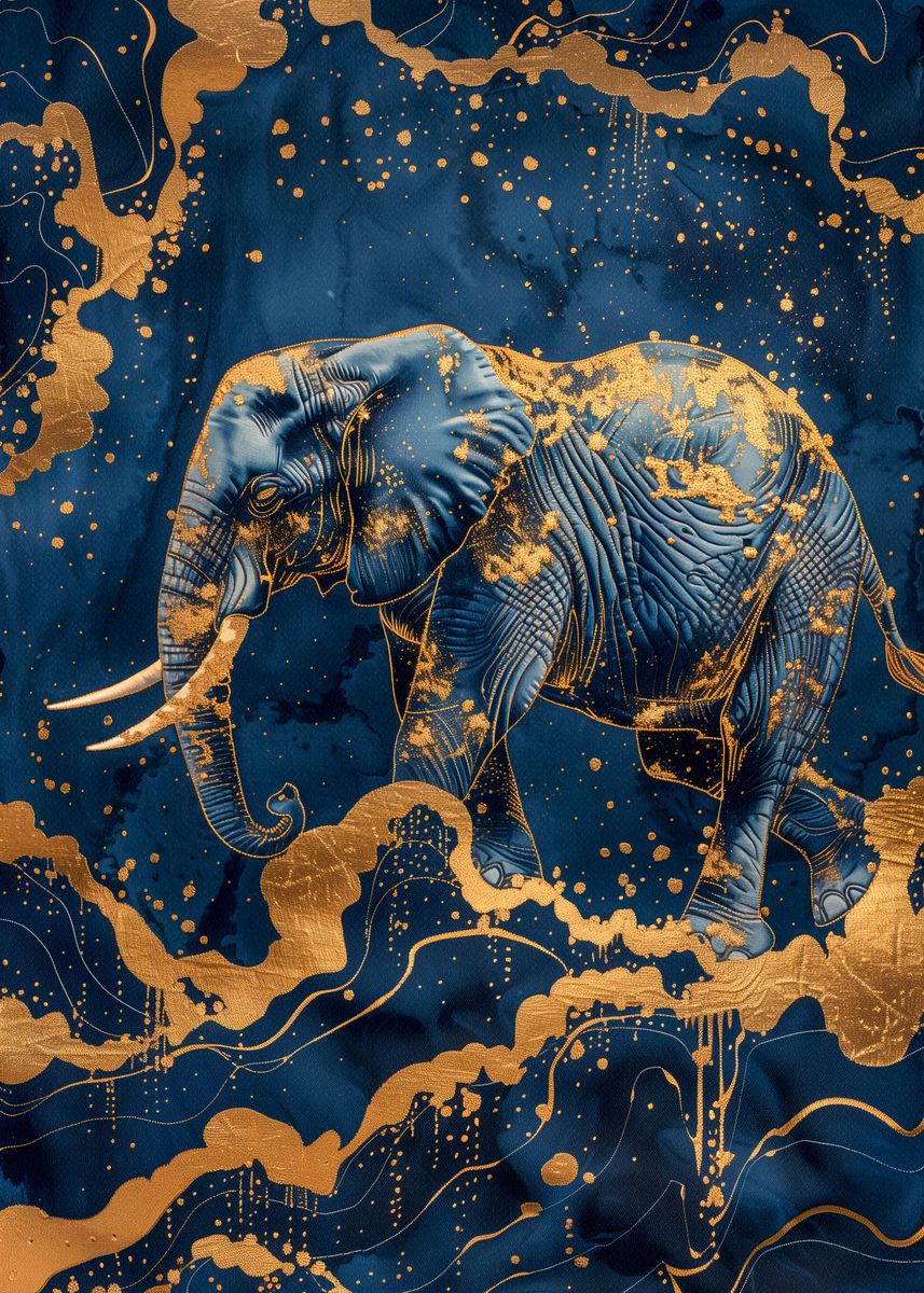 'Olifant' Poster, picture, metal print, paint by The creative Hub ...