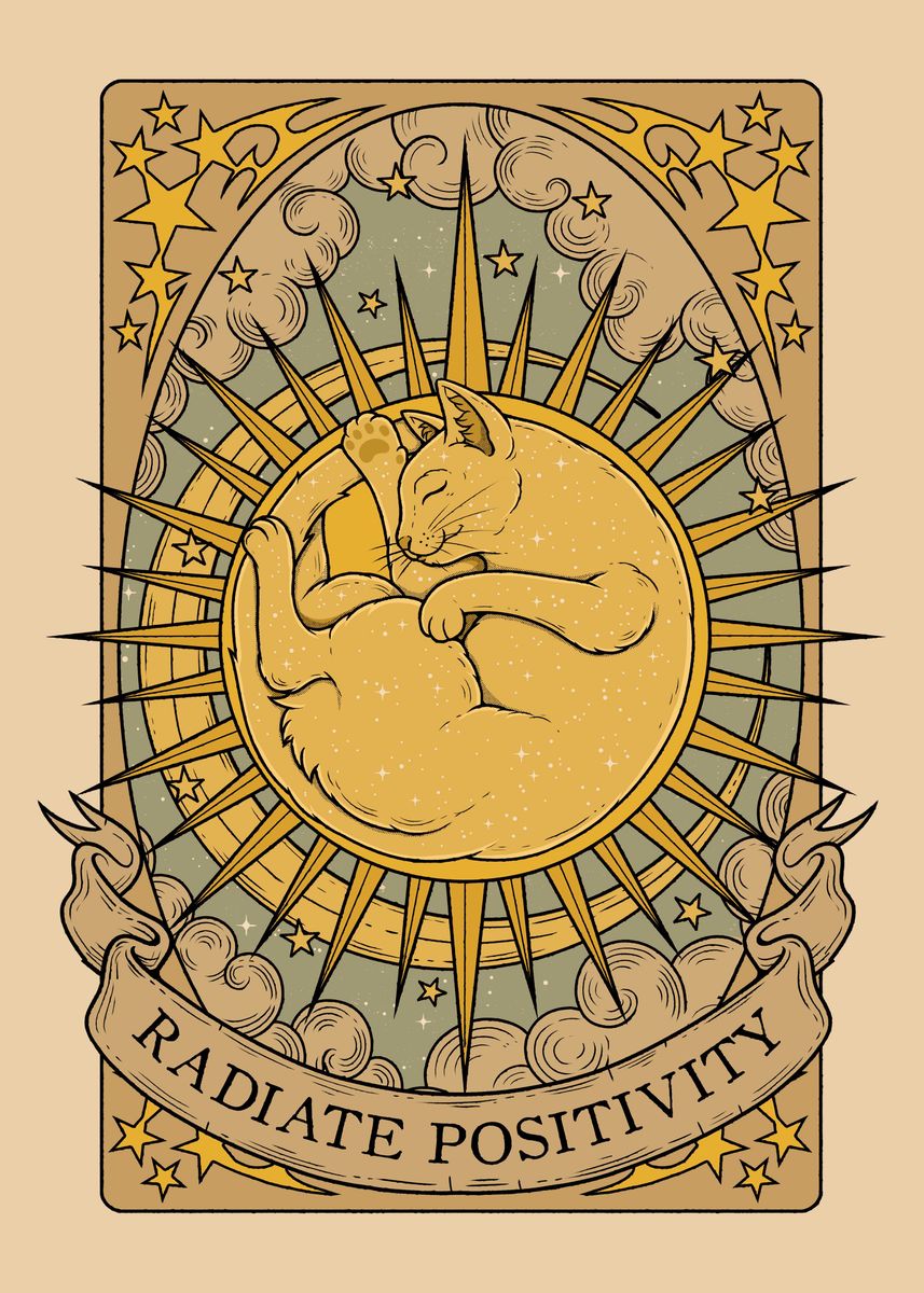 'Radiate Positivity' Poster, picture, metal print, paint by Thiago ...