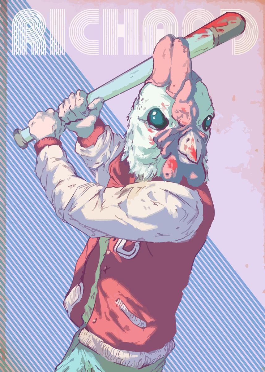 'Hotline Miami' Poster, picture, metal print, paint by albran karan ...