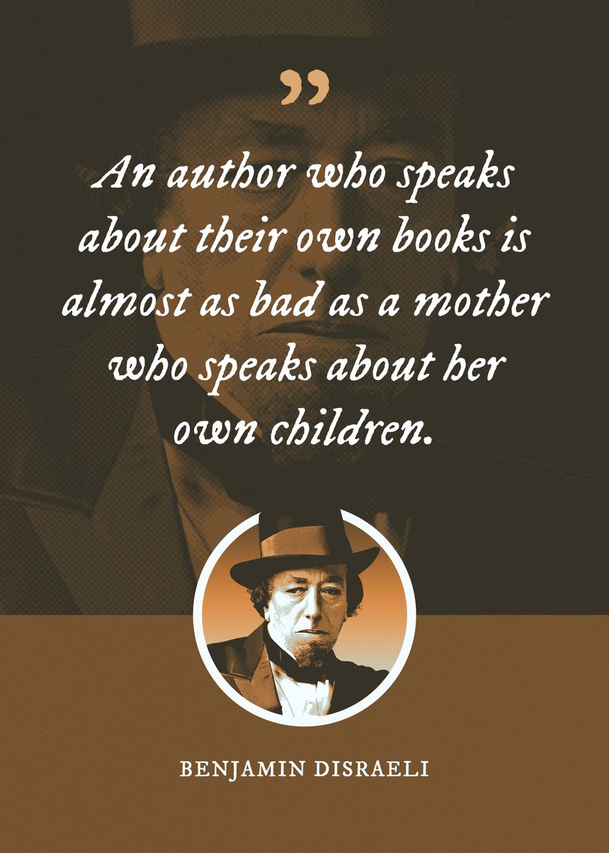 'An author who speaks about' Poster, picture, metal print, paint by ...