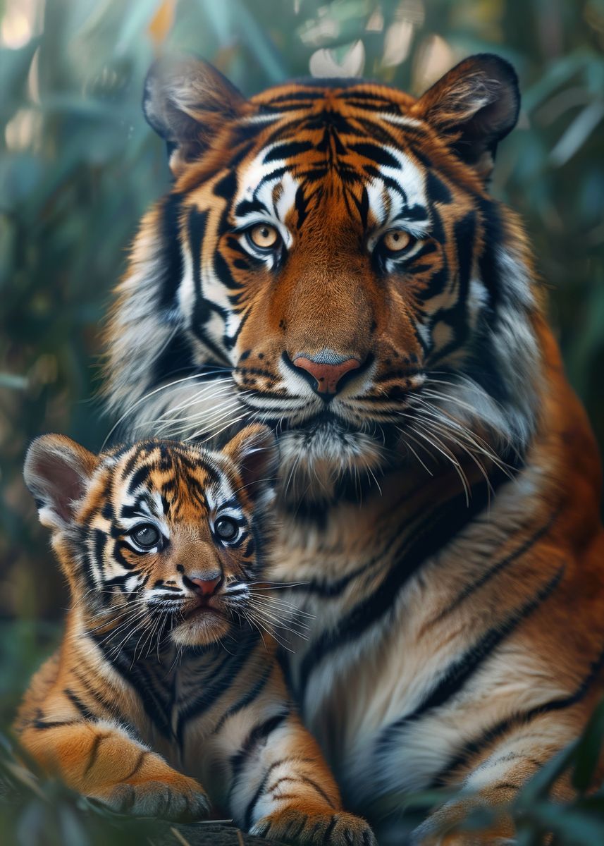 'Animal Family' Poster, picture, metal print, paint by Morgan Yon ...