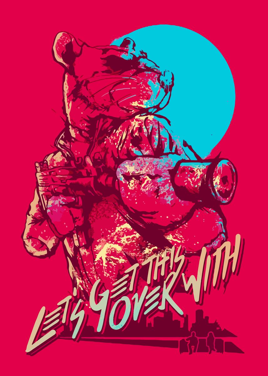 'Hotline Miami' Poster, picture, metal print, paint by albran karan ...