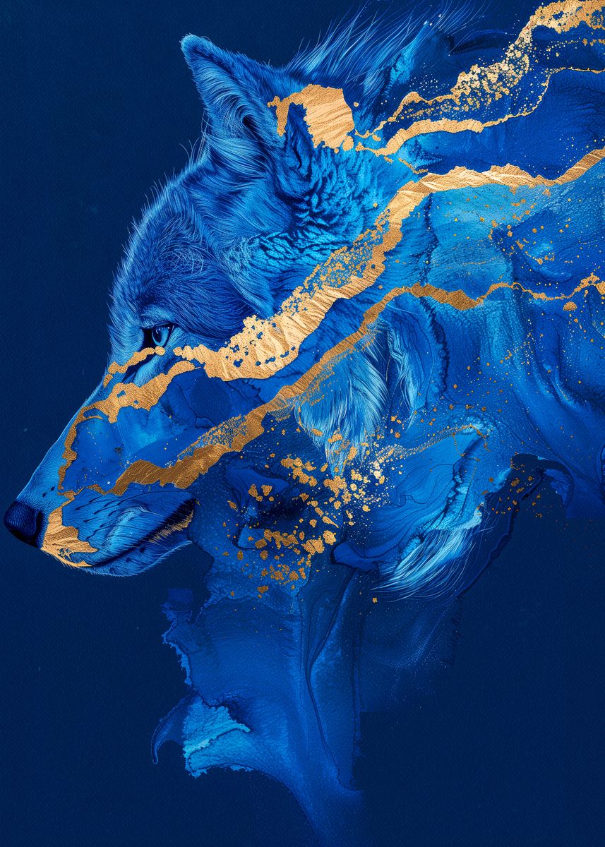 'Eye of the Wolf' Poster, picture, metal print, paint by The creative ...