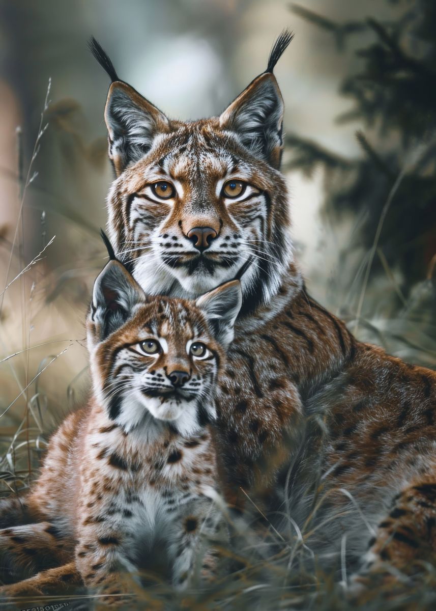 'Animal Family' Poster, picture, metal print, paint by Morgan Yon ...